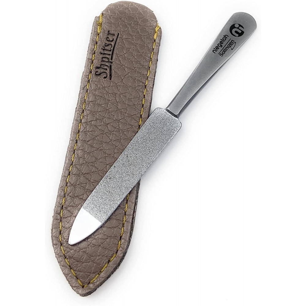 9cm Steel Nail File German Manicure Pedicure tool in Durable Full Grain ...